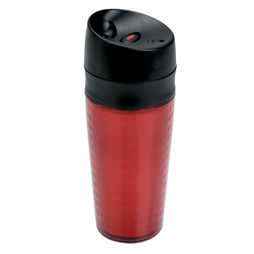 OXO - Textured Liquiseal Travel Mug Red - The Potlok