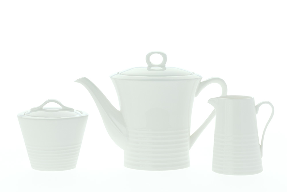 Maxwell & Williams™ - 3 Piece White Basics Cirque Tea Set - The Potlok