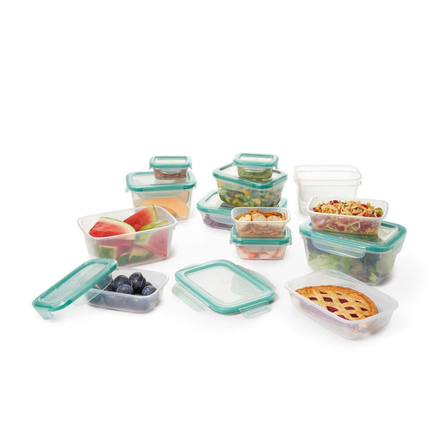 OXO - 28 Piece SNAP Plastic Container Set - The Potlok