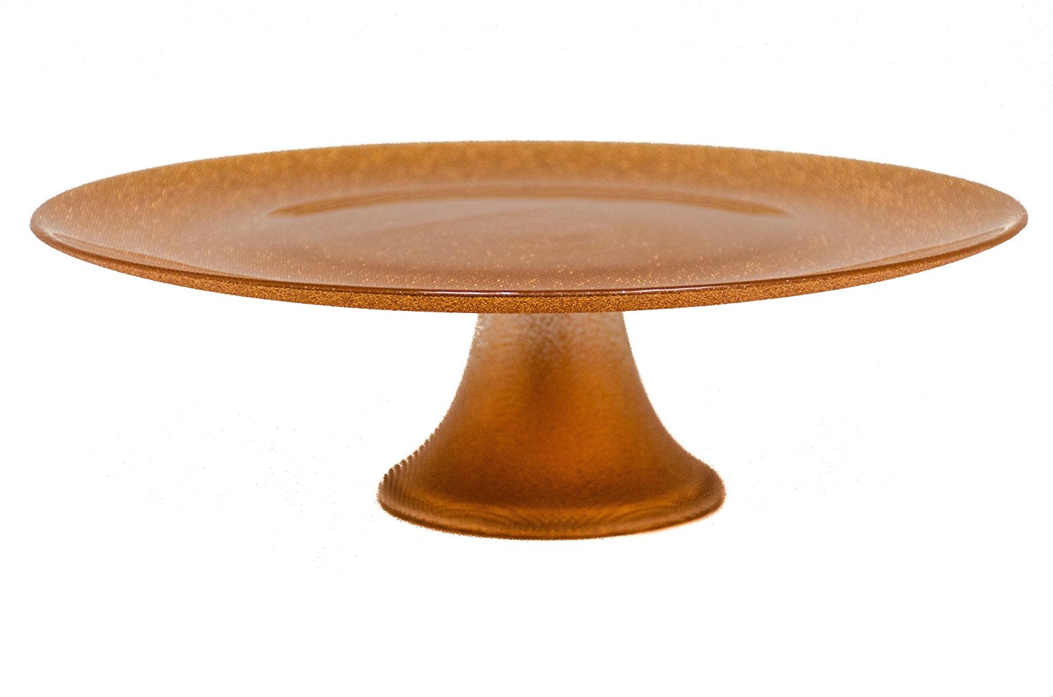 Luigi Bormiolo - Glitter Copper Cake Plate (33 cm) - The Potlok