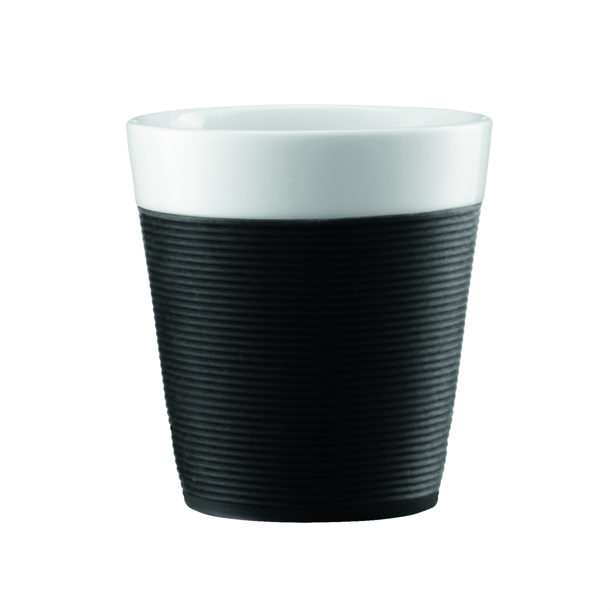 Bodum® - Bistro Mugs with Silicone Sleeve (2 pcs, 0.17 L, Black) - The ...