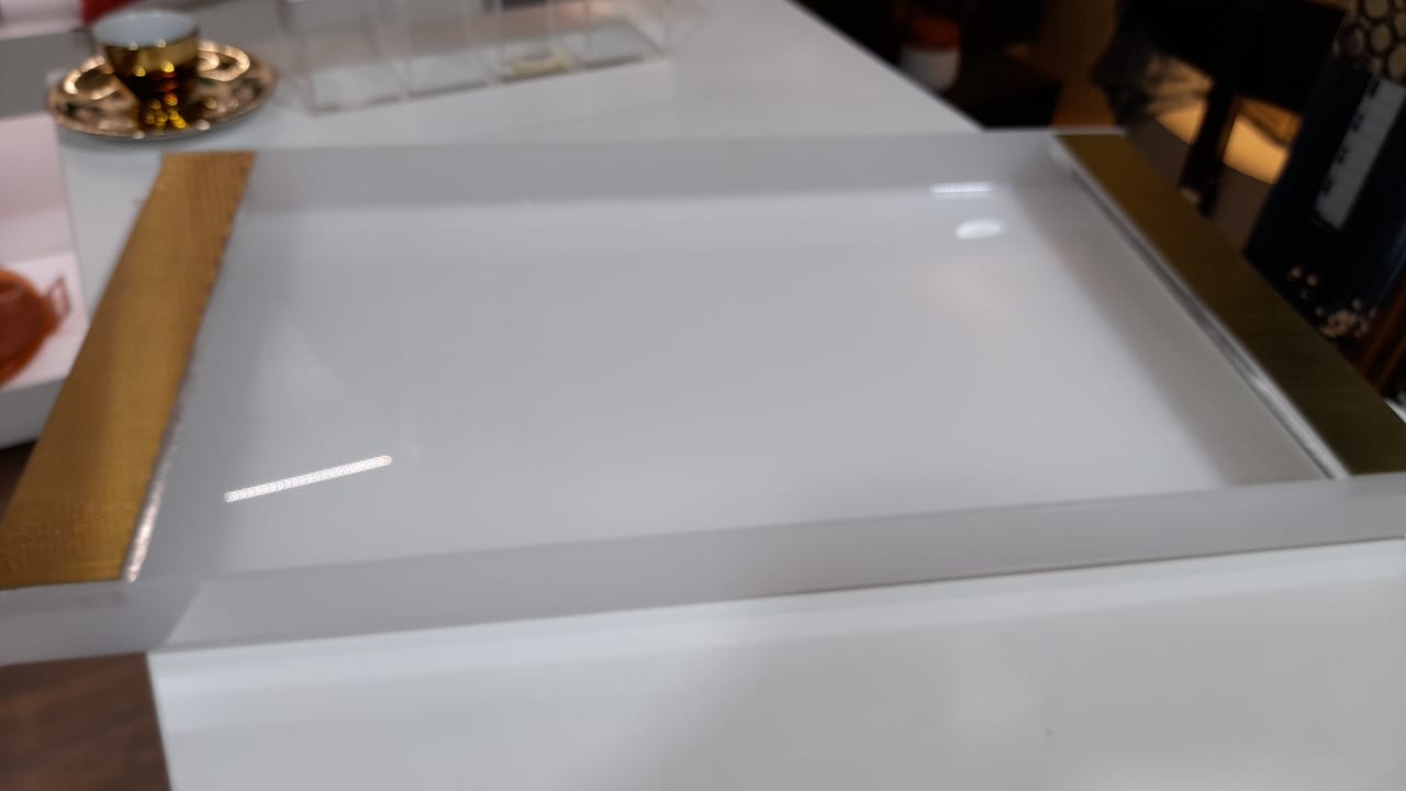 CLUX - TRAY SMALL PLEXI GOLD - The Potlok