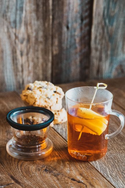 Vialli - Cup with tea fuser black - The Potlok