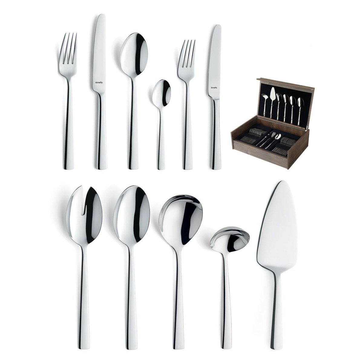 Amefa - Moderno 78pcs Set - The Potlok
