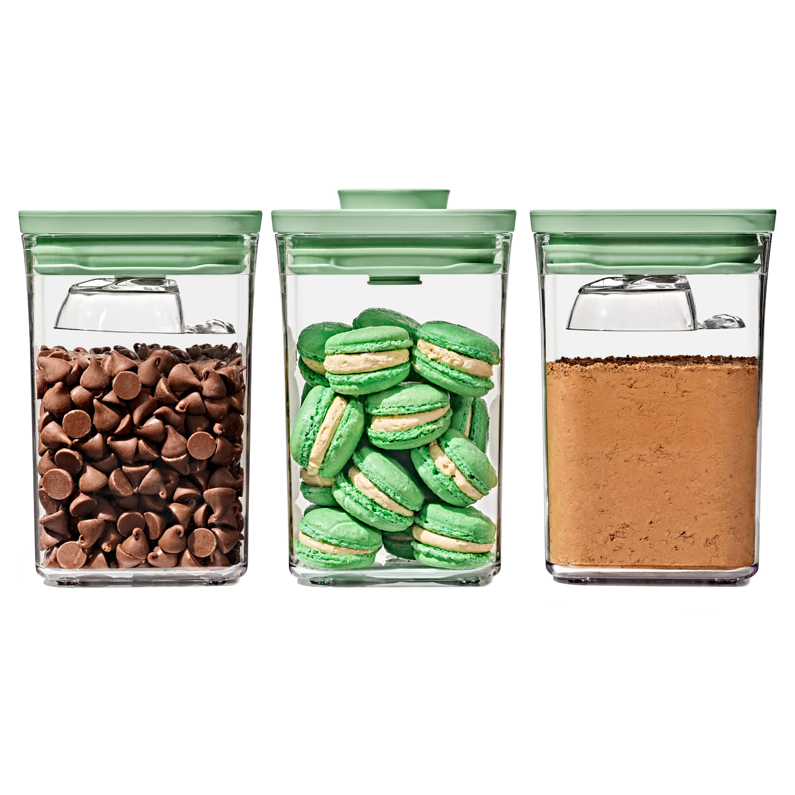 OXO - Pop Container Set 3pc With Mini Scoop Limited Edition Pistachio ...